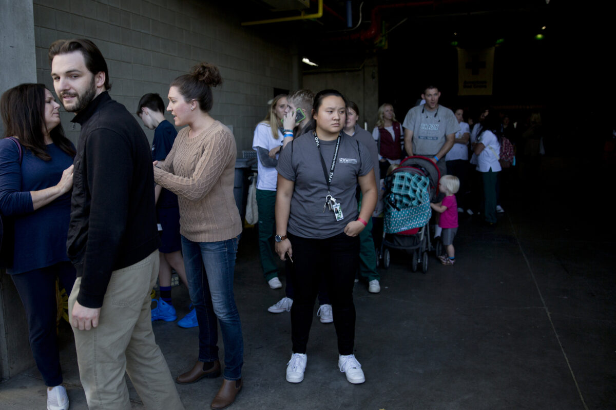 Red Cross stages disaster shelter at UCCU Center | News, Sports, Jobs ...